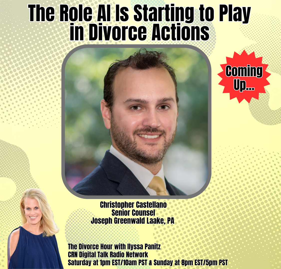 Christopher Castellano Speaks About AI Role in Divorce Actions - JGL Law